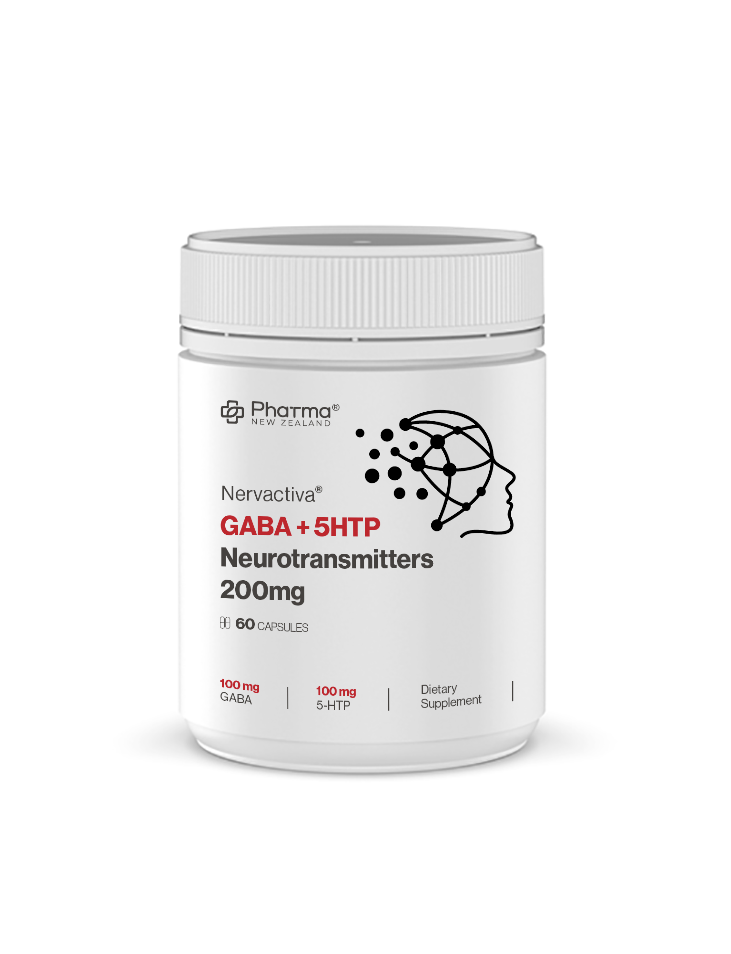 Pharma New Zealand™ Nervactiva® GABA + 5HTP Neurotransmitters 300mg ...